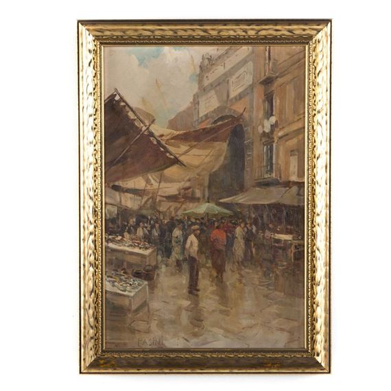 Lazzaro Pasini | Italian Market Scene | MutualArt