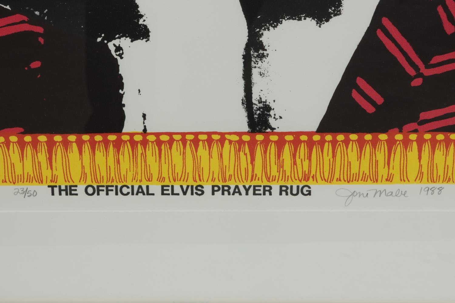 Joni Mabe | The Official Elvis Prayer Rug (1988) | MutualArt