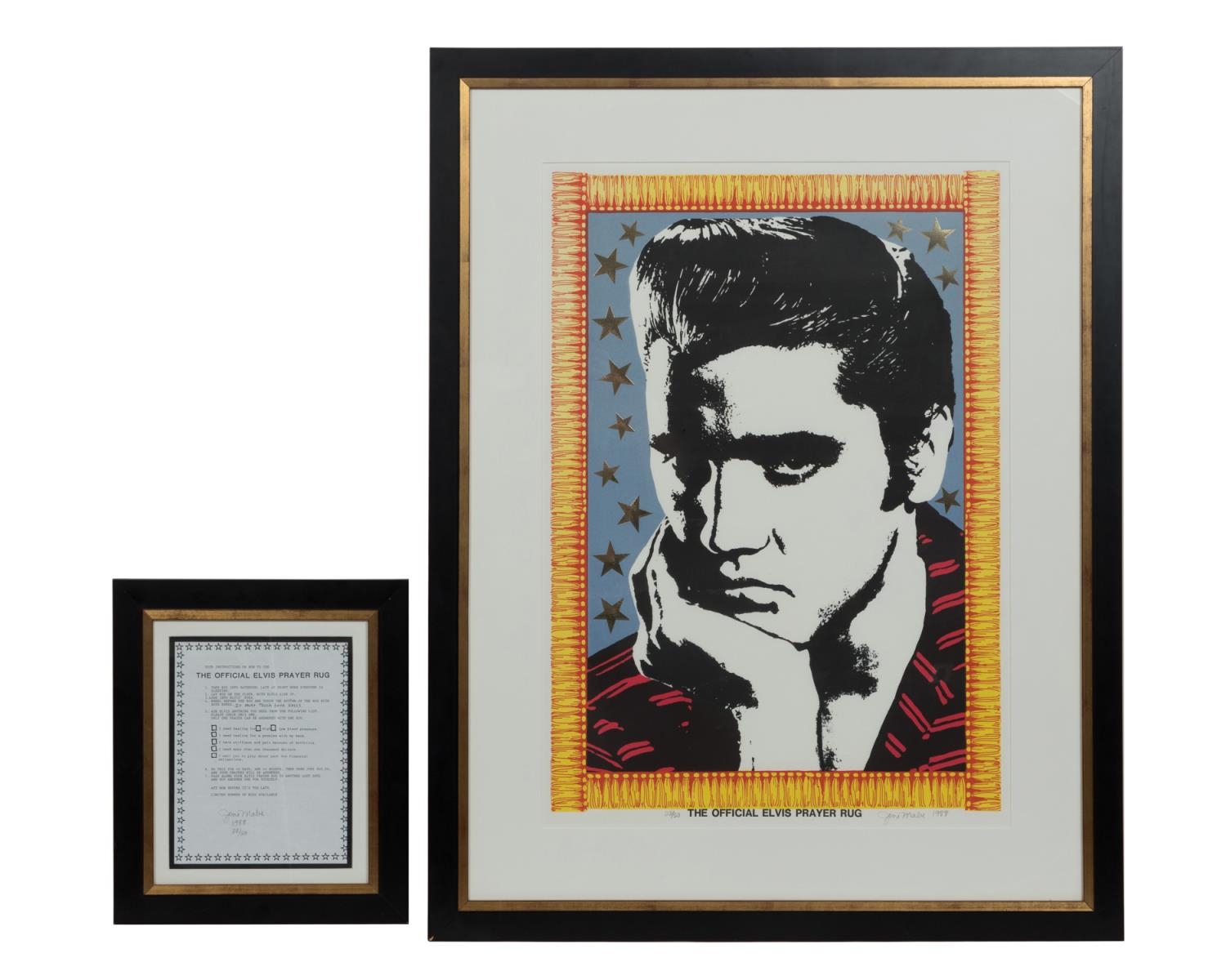 Joni Mabe | The Official Elvis Prayer Rug (1988) | MutualArt