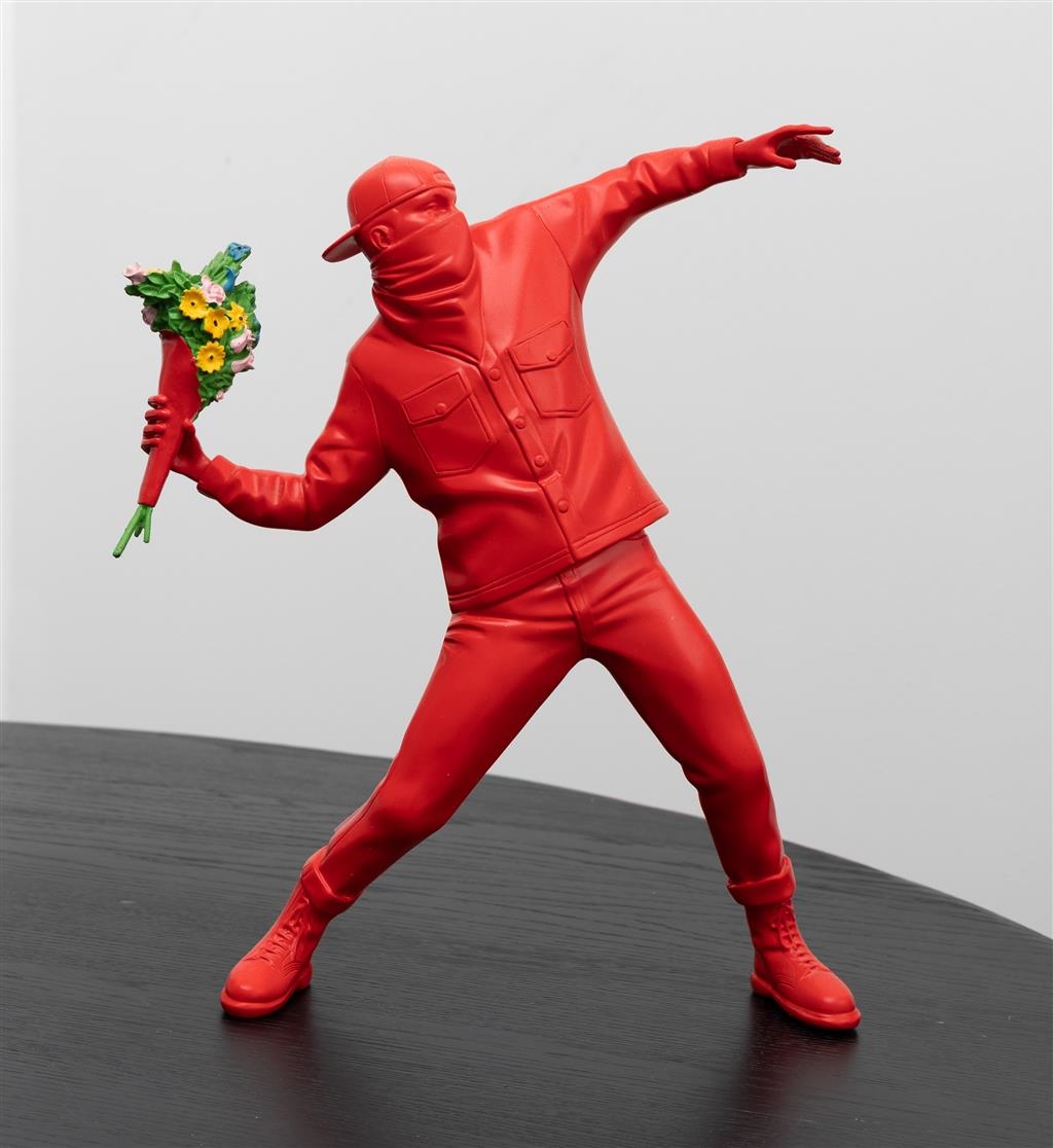 Banksy | Resin sculpture after Banksy's 'Rioter' | MutualArt
