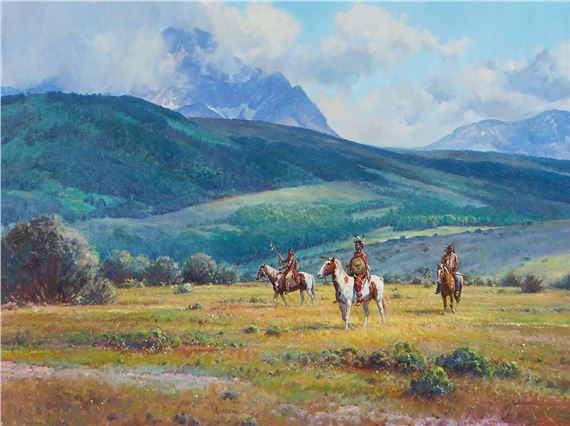 Martin Grelle | Large Martin Grelle In Their Own Hands Painting (Circa ...