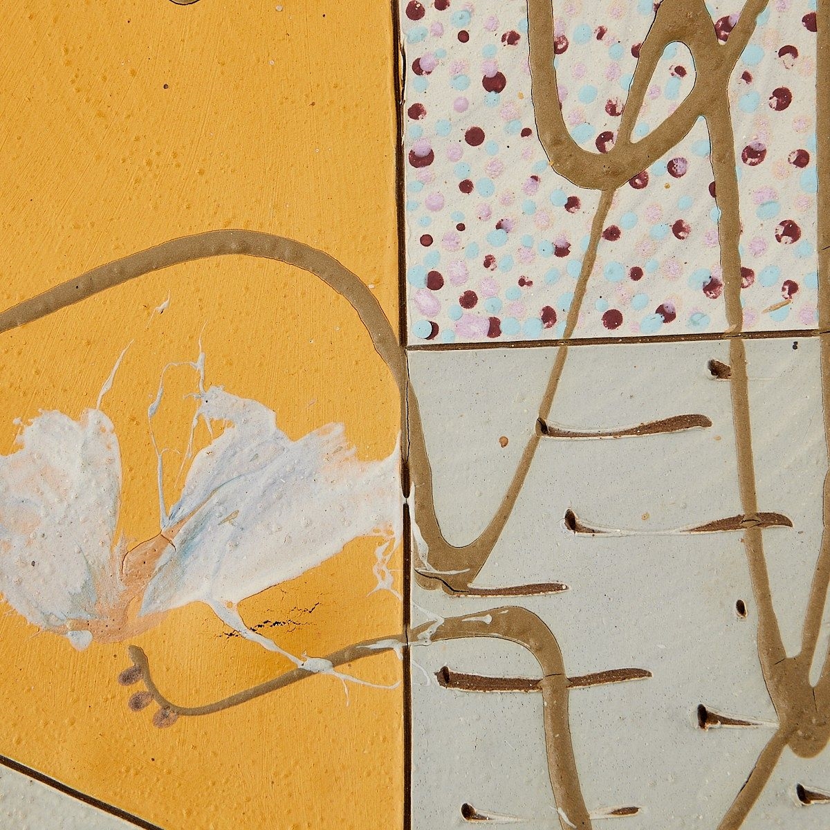 Curtis Hoard | 2 Large Curtis Hoard Glazed Ceramic Plates (1981 ...