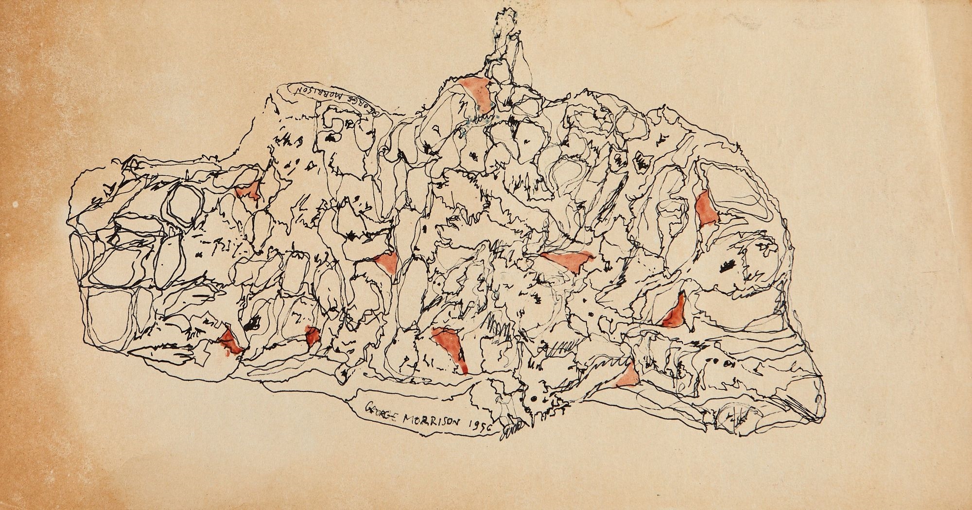 George Morrison | George Morrison Ink & Watercolor Automatic Drawing ...