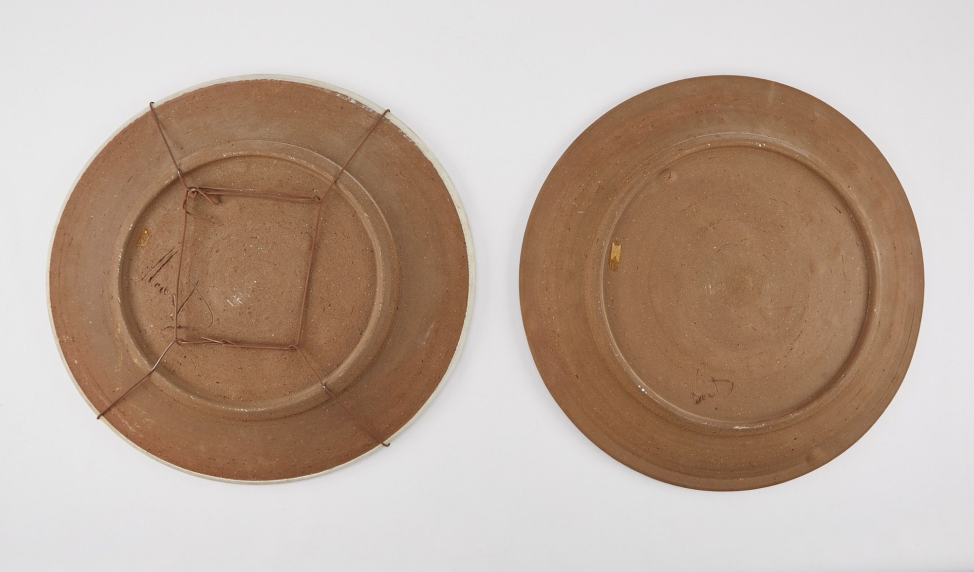 Curtis Hoard | 2 Large Curtis Hoard Glazed Ceramic Plates (1981 ...