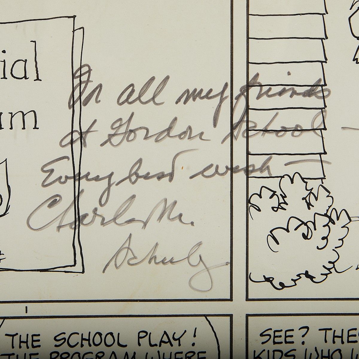 Charles Schulz | Original Peanuts Comic Strip Charles Schulz 1973 (1973 ...