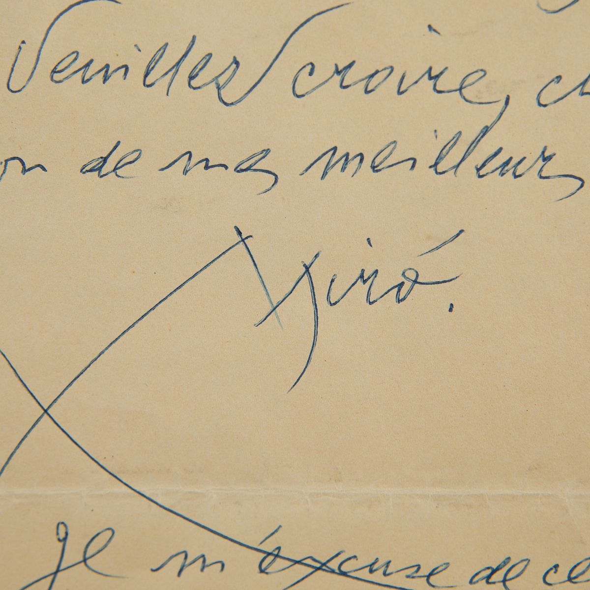 Joan Miró | Attrib. Joan Miro Letter & Photograph | MutualArt