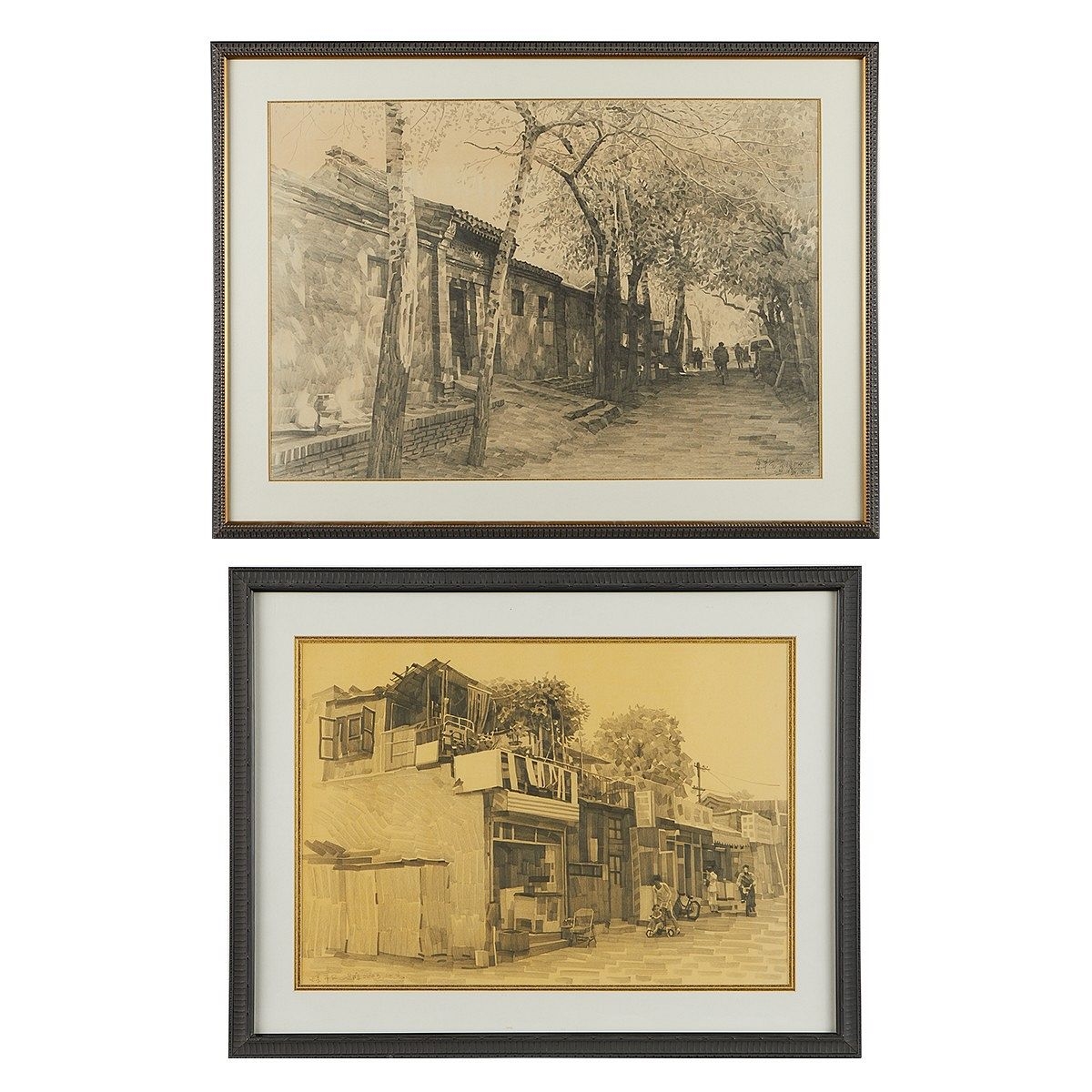 Han Kuang | 2 Kuang Han Graphite Street Drawings (2004) | MutualArt