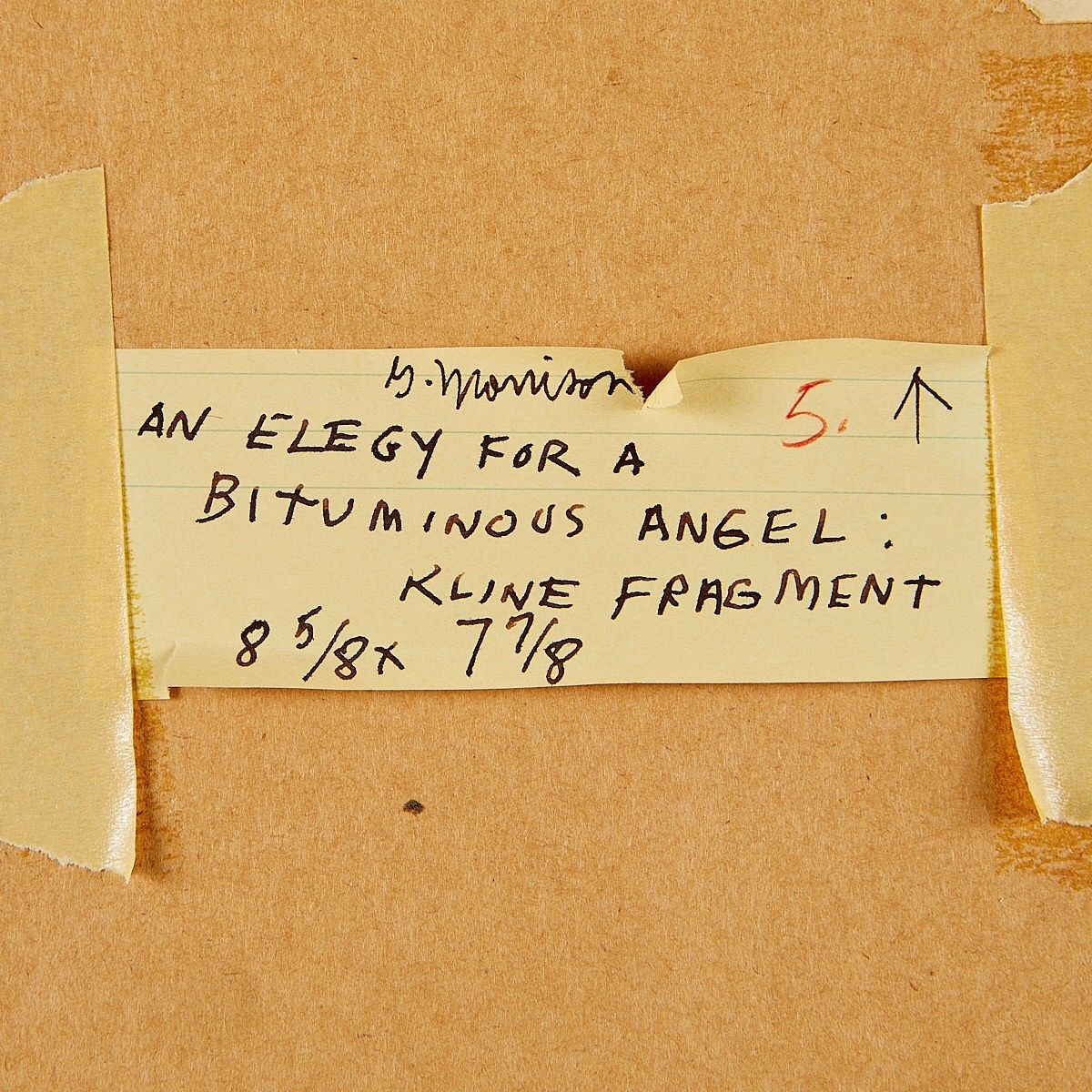 George Morrison | George Morrison Elegy: Kline Fragment Collage | MutualArt