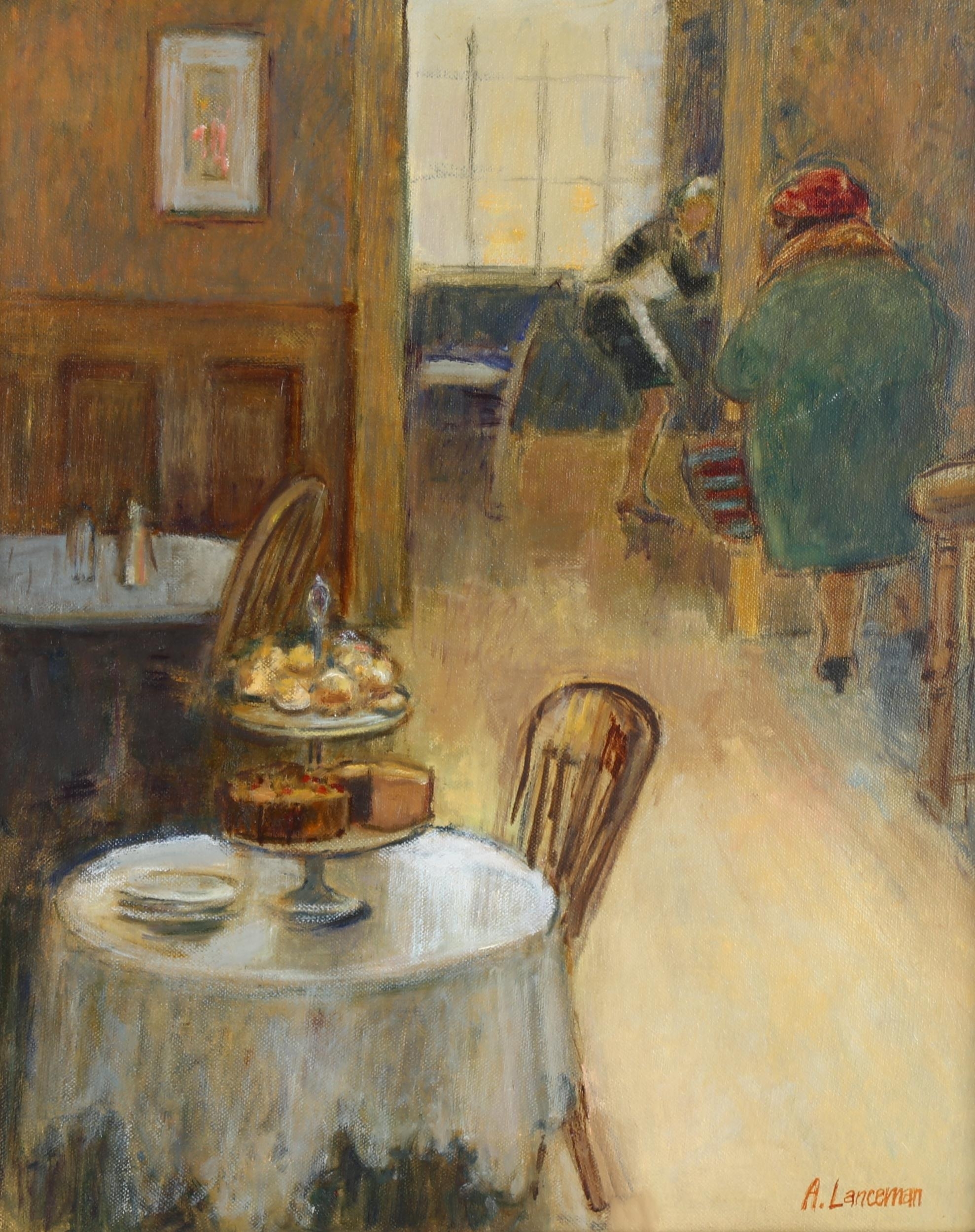 Audrey Lanceman | cafe interior | MutualArt