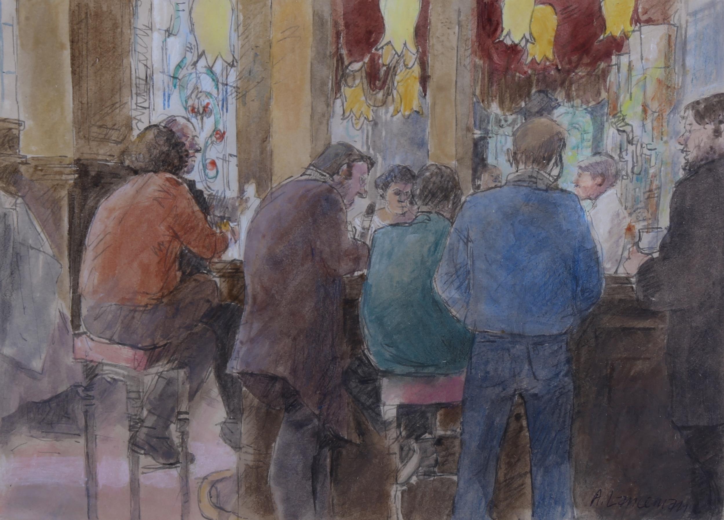 Audrey Lanceman | pub interior | MutualArt