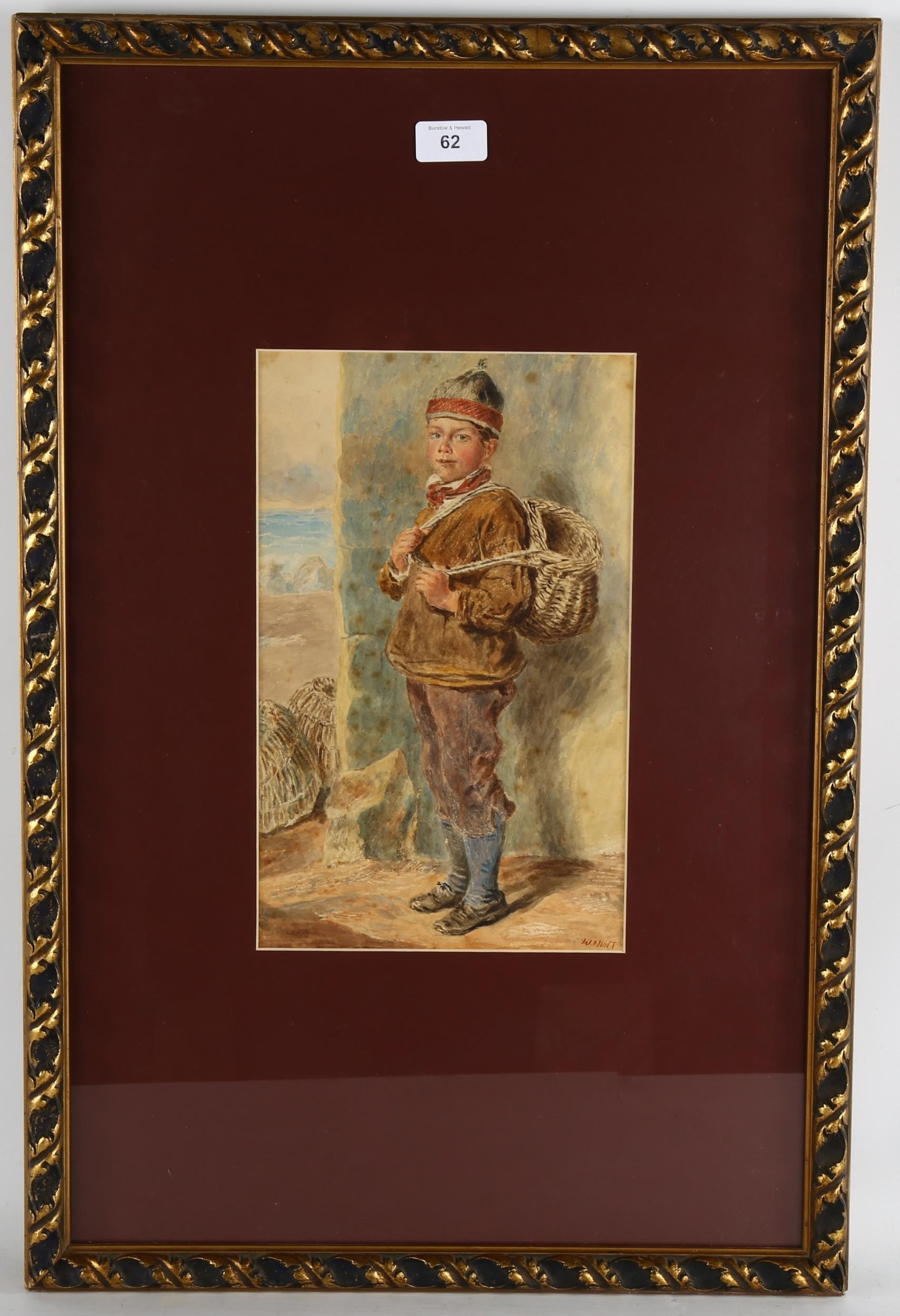 William Henry Hunt | portrait of a fisherboy | MutualArt