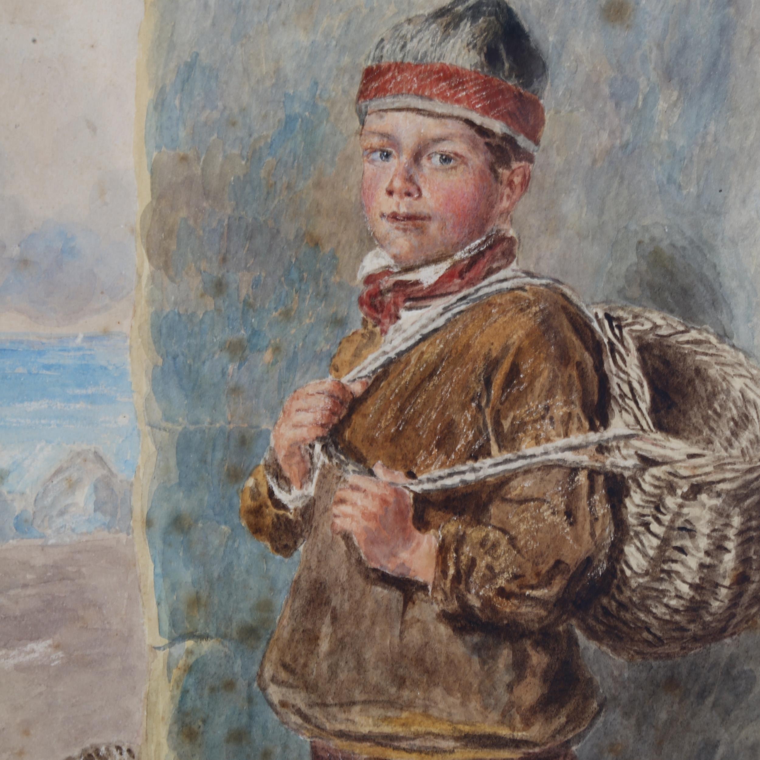 William Henry Hunt | portrait of a fisherboy | MutualArt