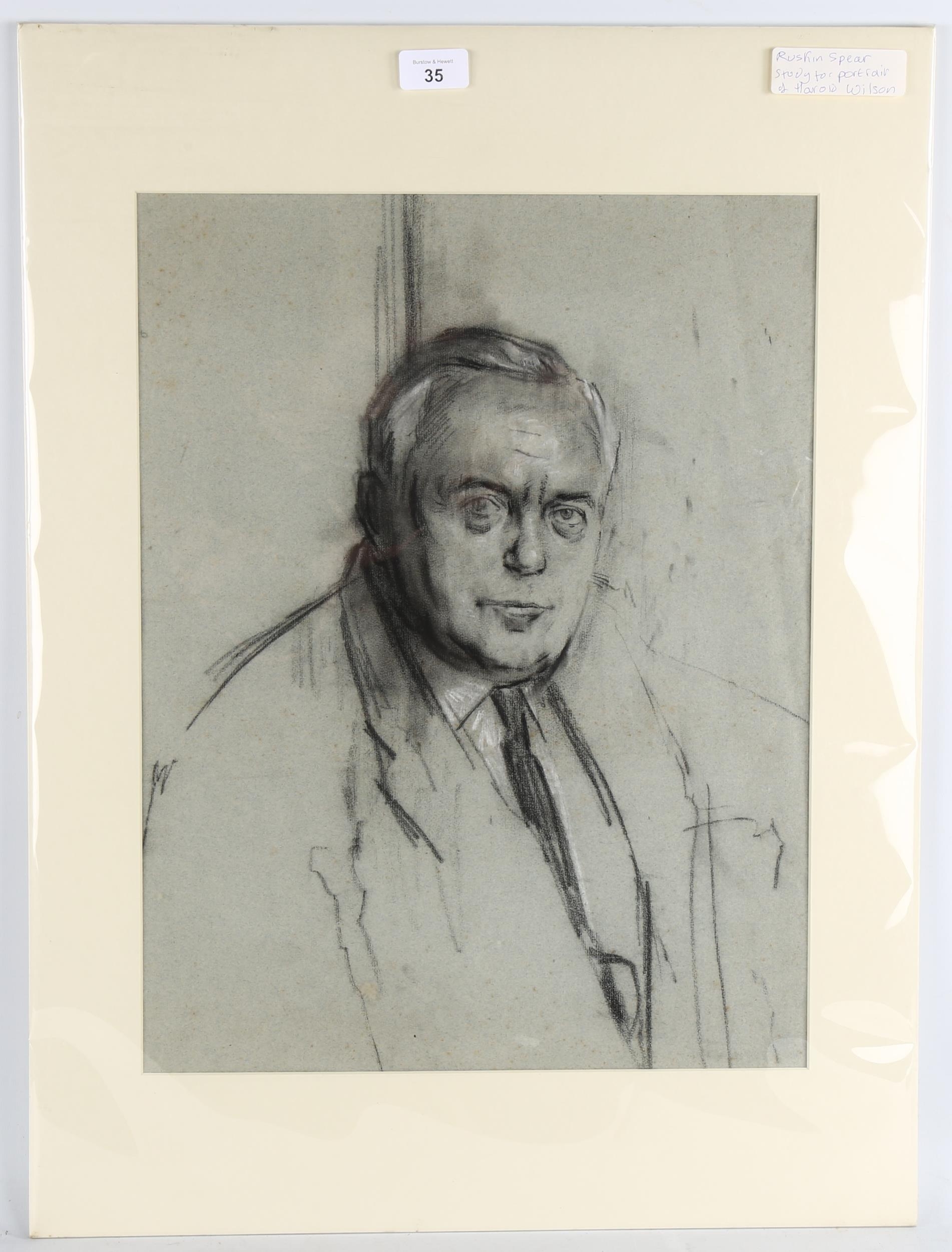 Ruskin Spear | portrait of Harold Wilson | MutualArt