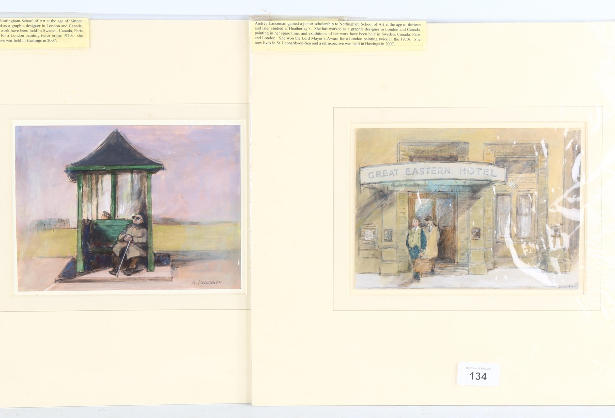 Audrey Lanceman | Great Eastern Hotel; and bus shelter | MutualArt