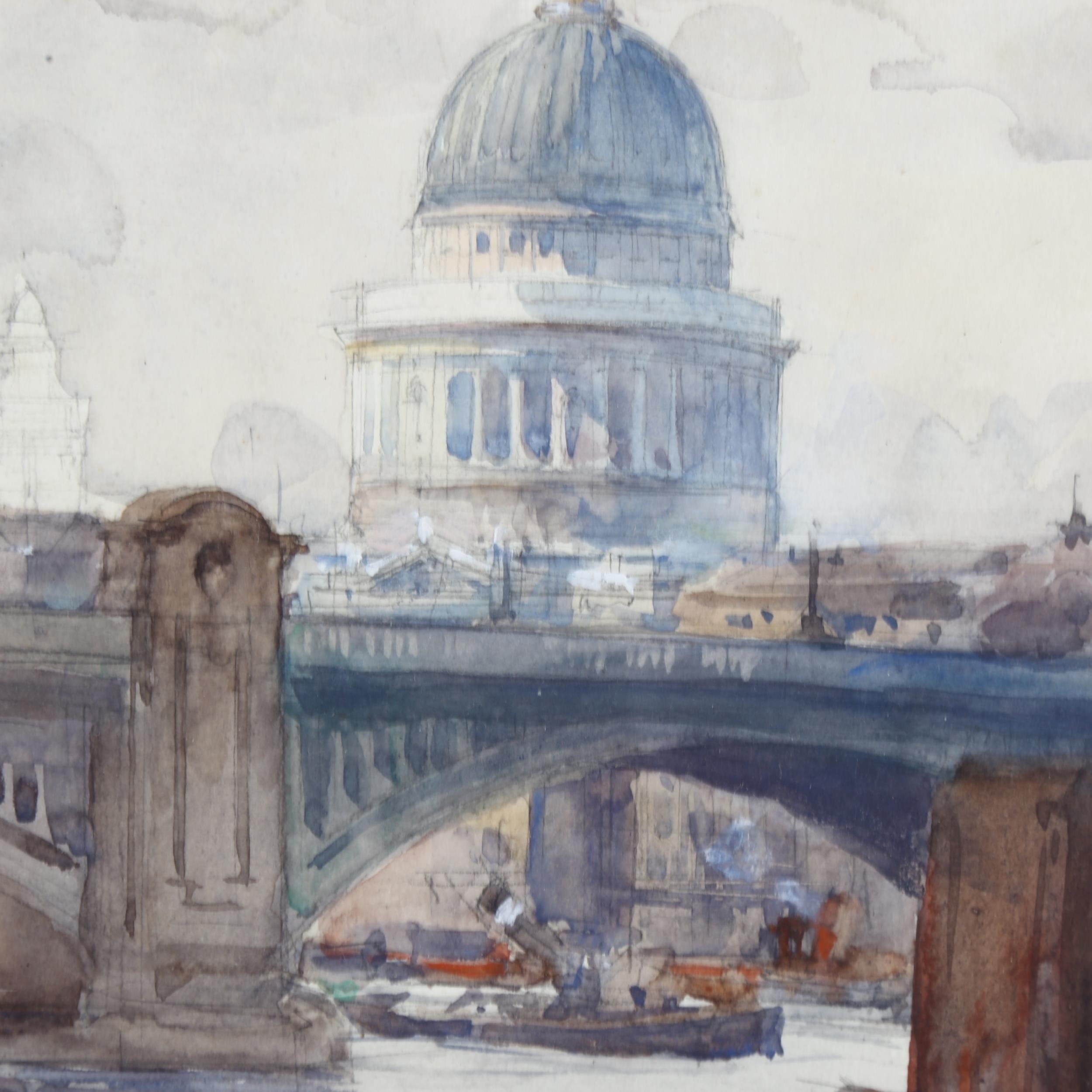 Henry Charles Brewer | Thames view towards St Paul's | MutualArt