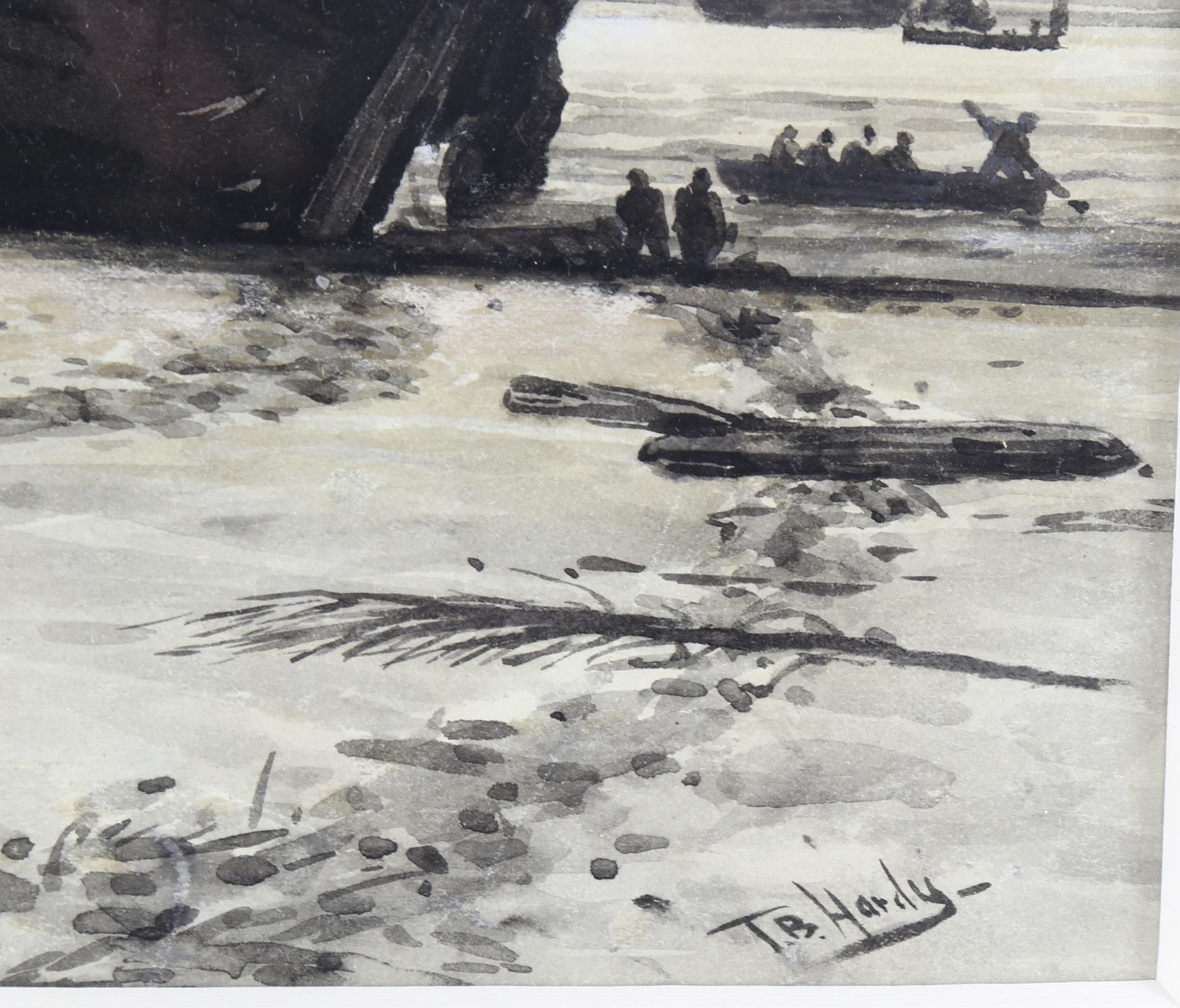 Thomas Bush Hardy | shipwreck on the beach | MutualArt