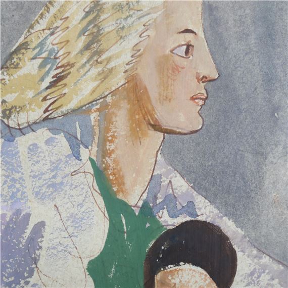 Lady Edna Clarke Hall | portrait of woman and child | MutualArt