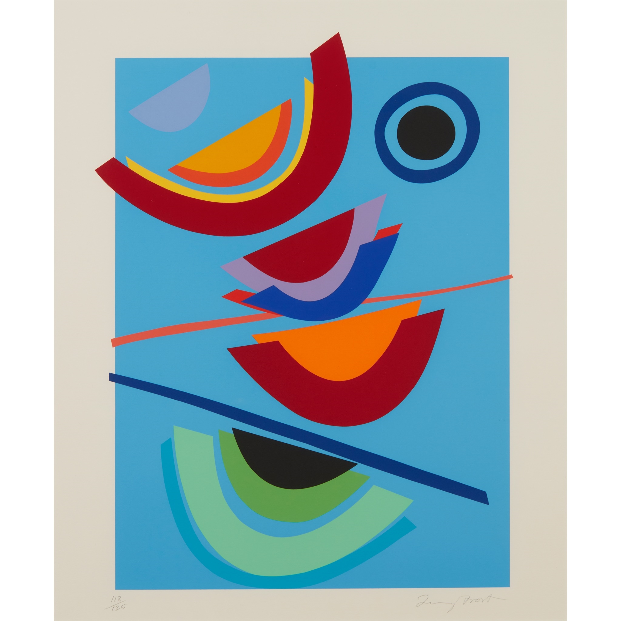 Sir Terry Frost | BLUE CIRCLE - 2003 | MutualArt