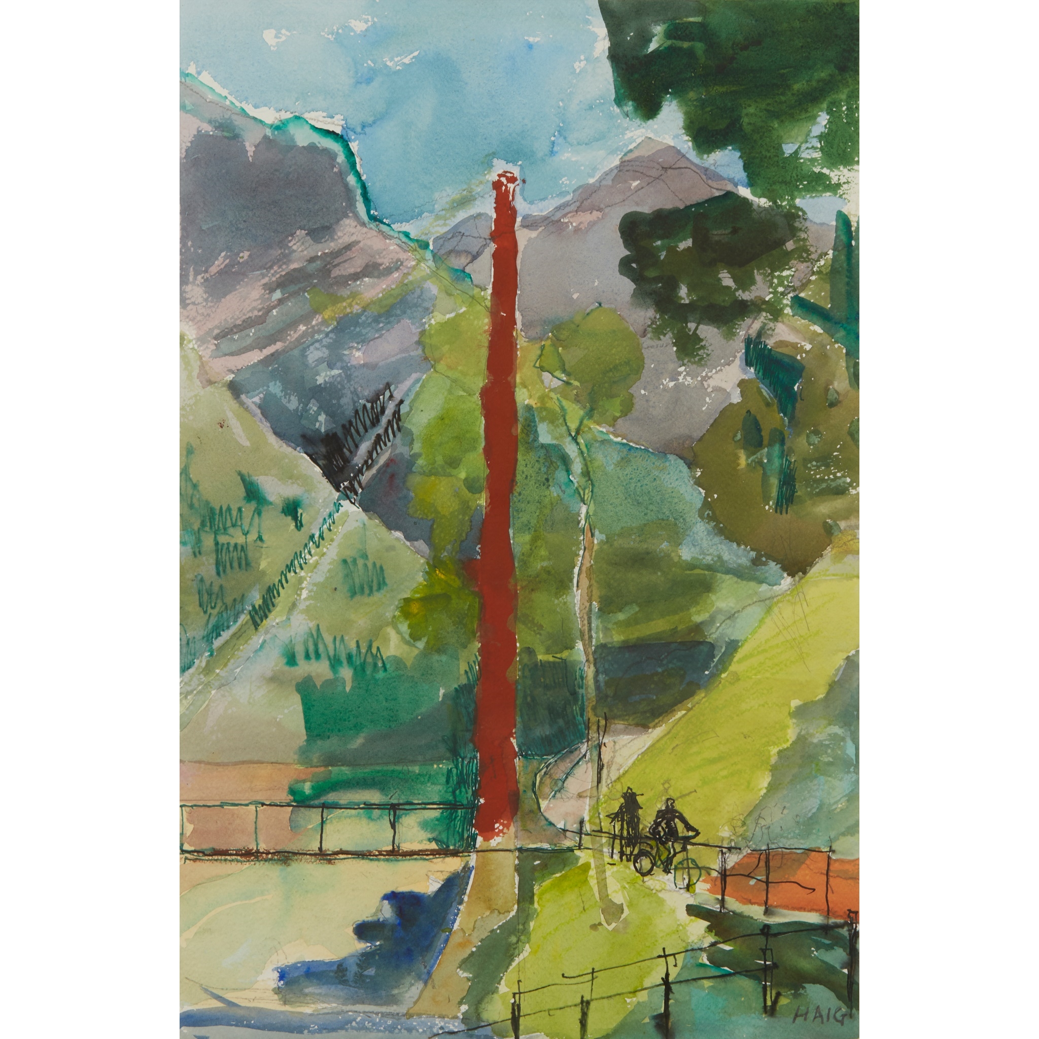 Earl George Alexander Eugene Douglas Haig | CYCLISTS ALONG THE CORDEVOLE RIVER - 1988 | Compare ...