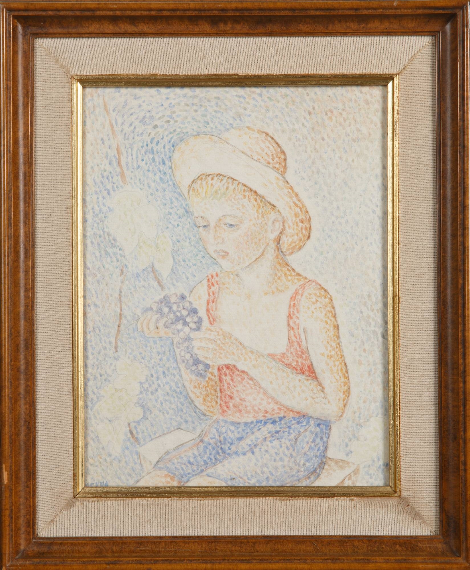 Marie Vorobieff Marevna | A Boy with Grapes | MutualArt