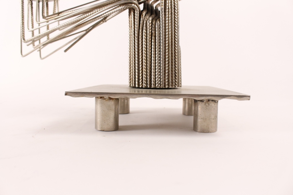 Curtis Jeré | Rotating Iron Abstract Metal Rod Sculpture | MutualArt