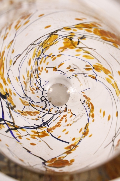 Tim Lazer | Large Tim Lazer Art Glass Abstract Dichroic Vase (1997 ...