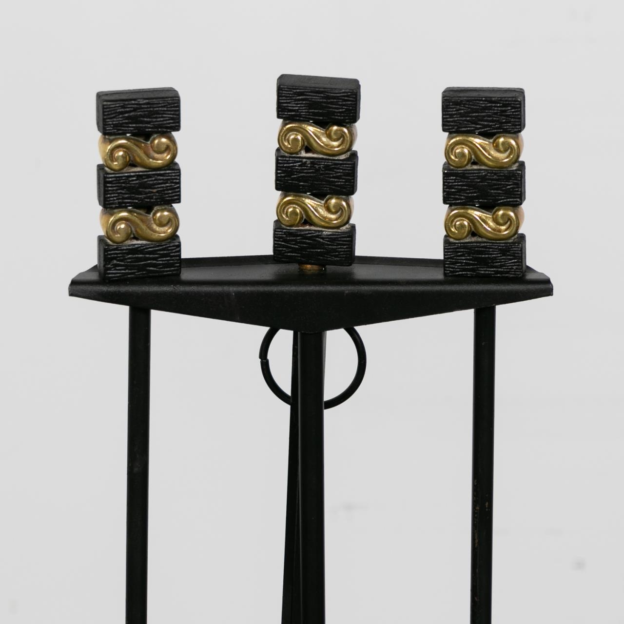 Donald Deskey | Donald Deskey for Bennett Co. Andiron & Tool Set ...