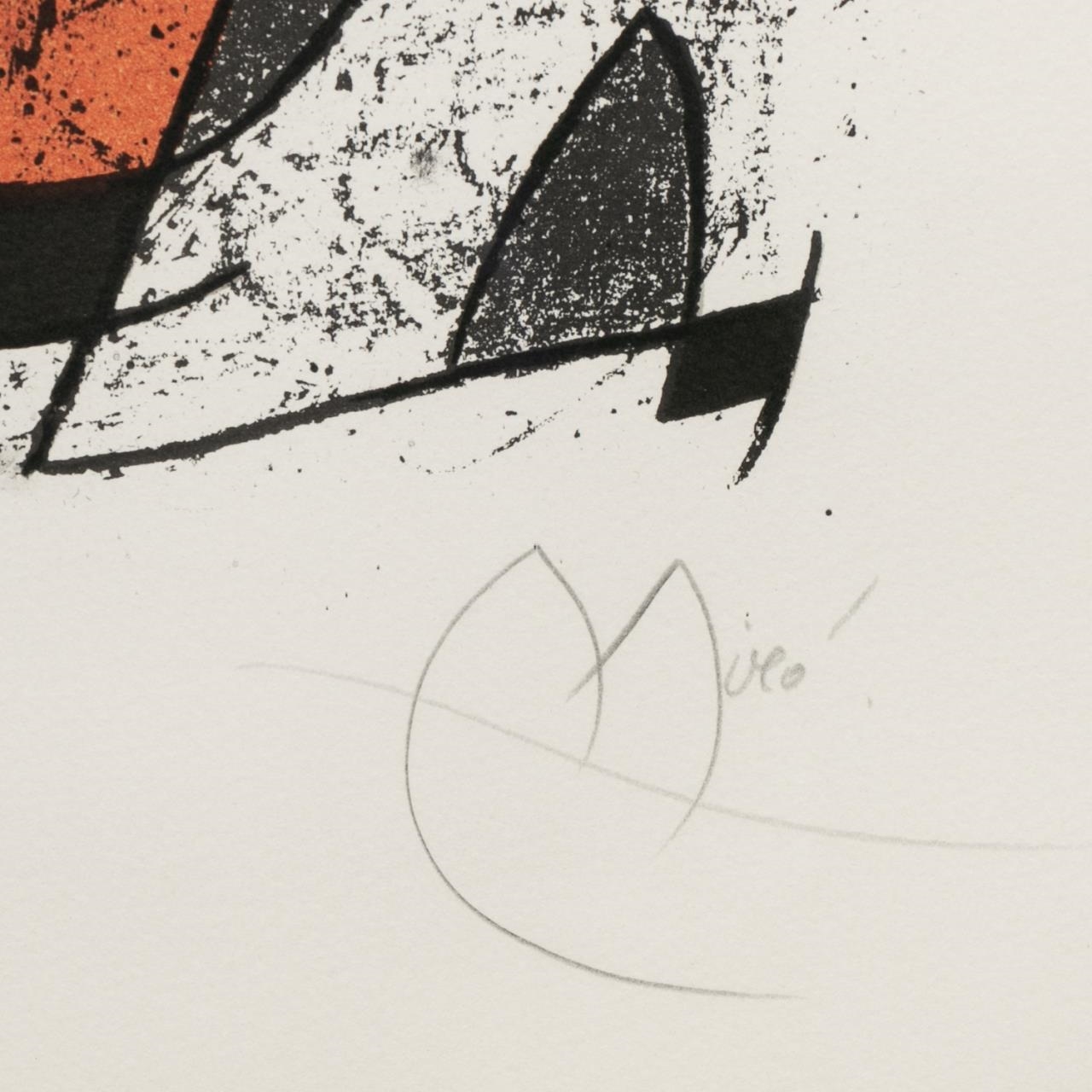 Joan Miró | Joan Miro Pencil Signed Litho, a L'Encre II (1954) | MutualArt