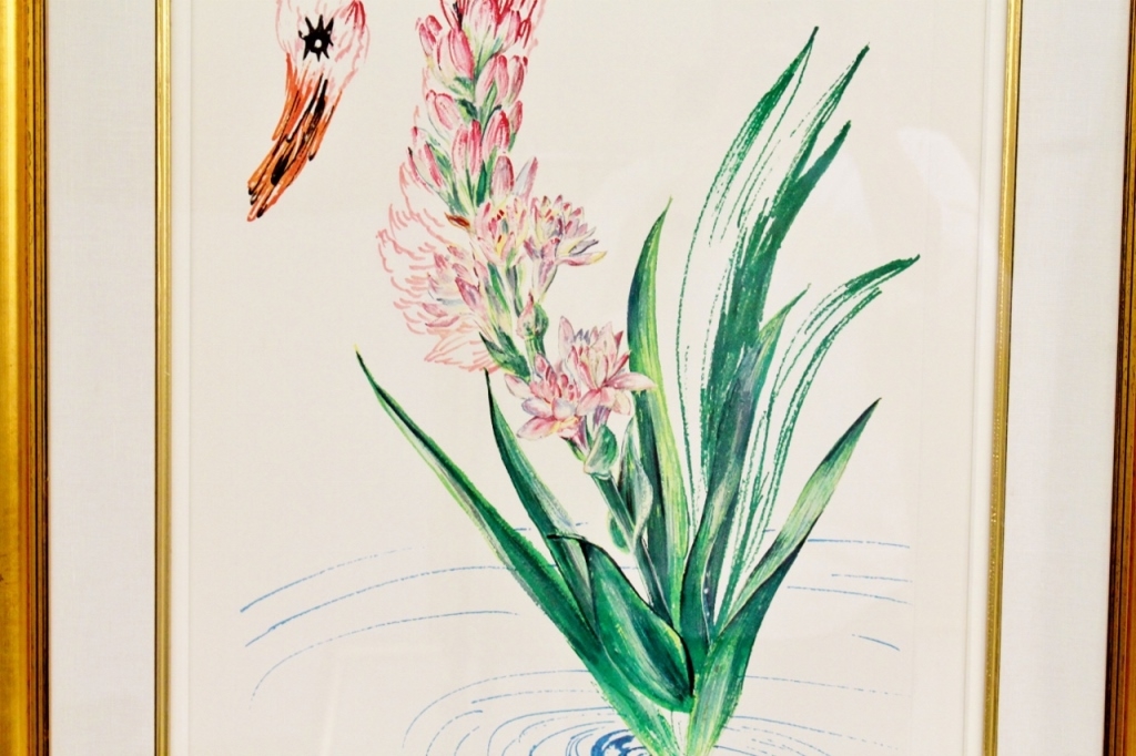 Salvador Dalí | Dali Water Hybiscus Swan Lithograph, Signed | MutualArt
