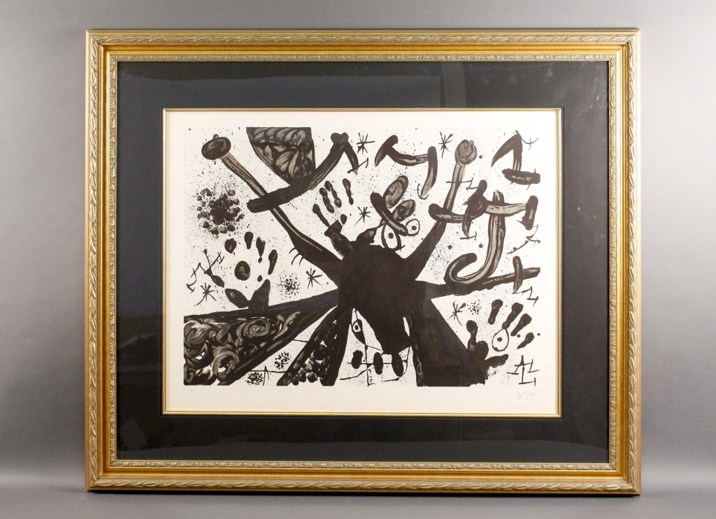 Joan Miró | Joan Miro Pencil Signed Modern Abstract Lithograph | MutualArt