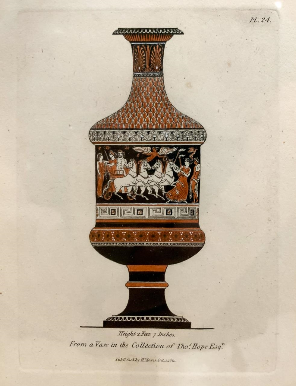 Henry Moses | SET OF FOUR, HENRY MOSES GRECIAN VASE ENGRAVINGS | MutualArt