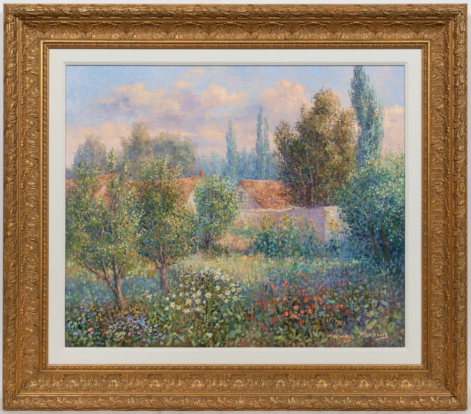Colin Maxwell Parsons | MAXWELL PARSONS WALLED GARDEN IMPRESSIONIST OIL ...