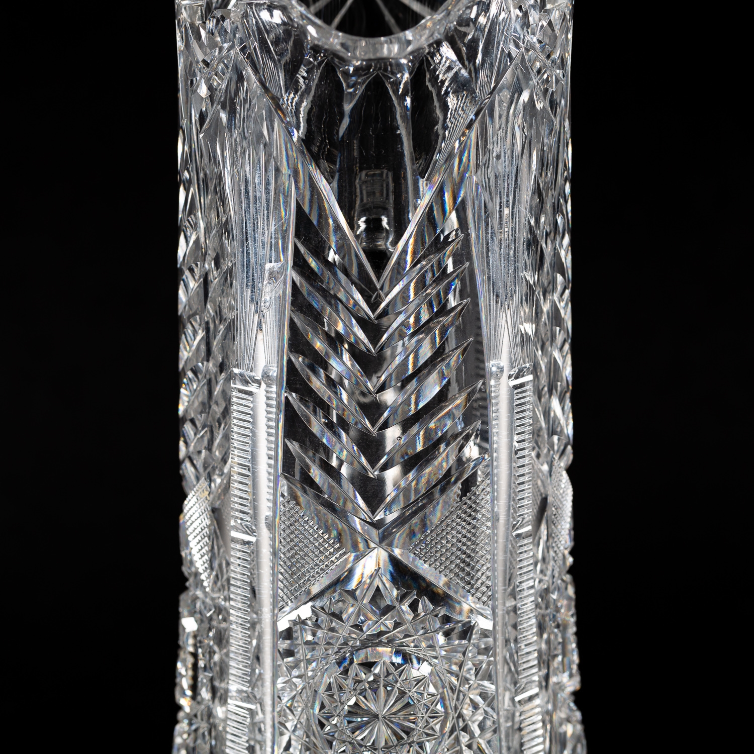 Unknown | American Brilliant Cut Glass Hobstar Pitcher | MutualArt
