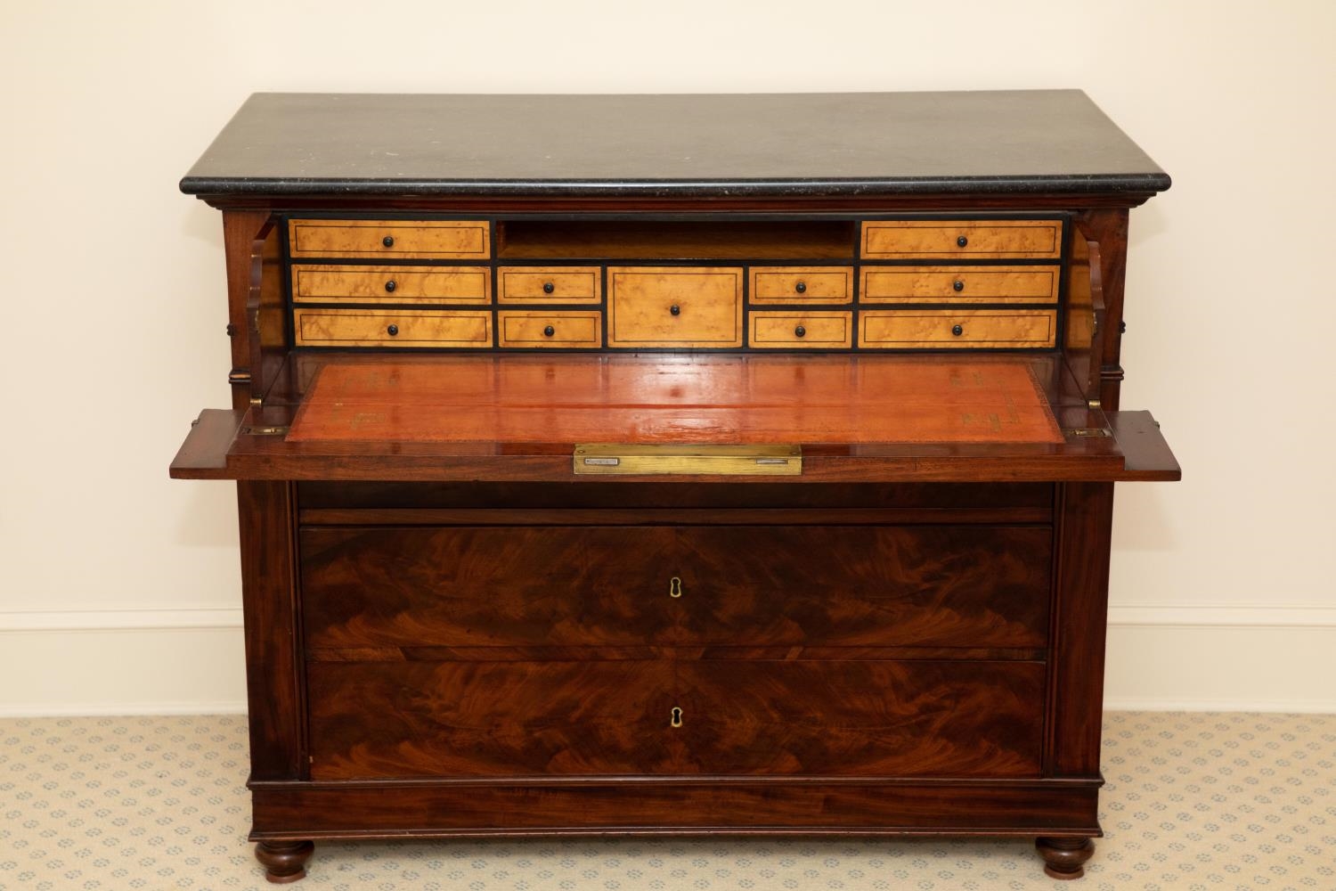 Louis Philippe | Louis Philippe Style Mahogany Butler's Desk | MutualArt