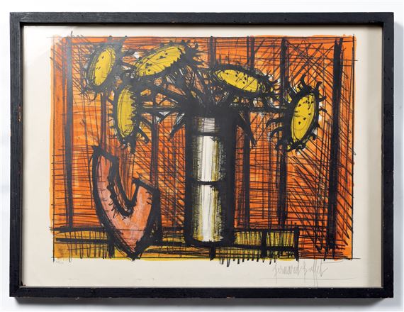 Bernard Buffet | Pencil Signed Bernard Buffet Lithograph (1967) | MutualArt