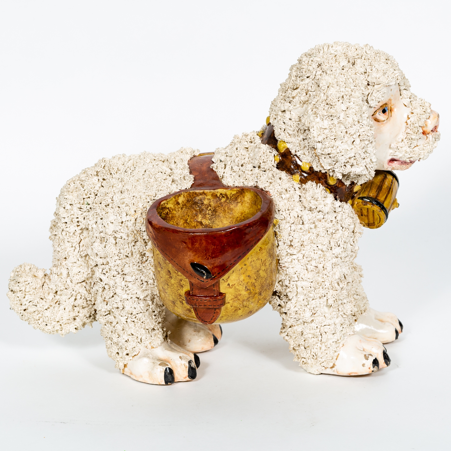 Lifetime | Italian Pottery Poodle Planteer | MutualArt