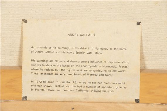 Andre Gallard | Andre Gallard,Impressionist Figural Landscape | MutualArt