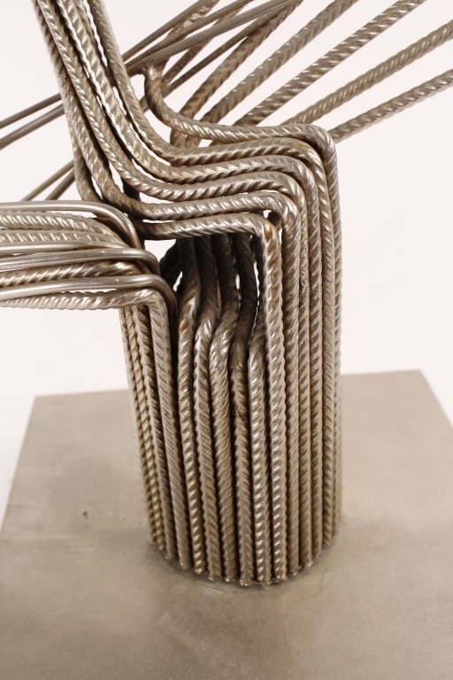 Curtis Jeré | Rotating Iron Abstract Metal Rod Sculpture | MutualArt