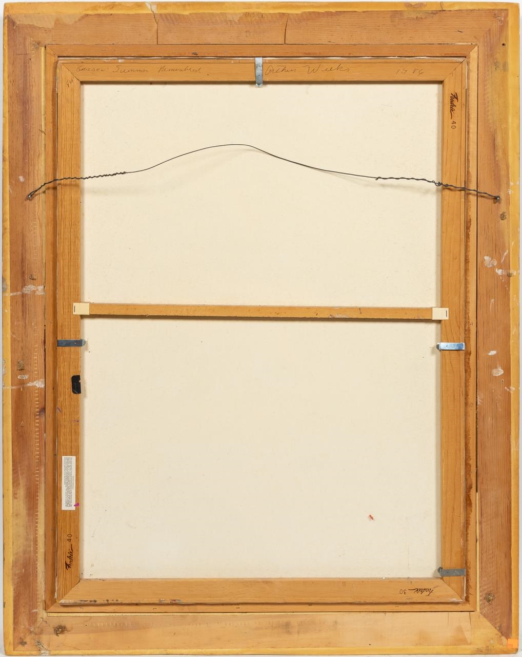 Arthur Weeks | ARTHUR WEEKS, IMPRESSIONIST GARDEN SCENE (1986) | MutualArt