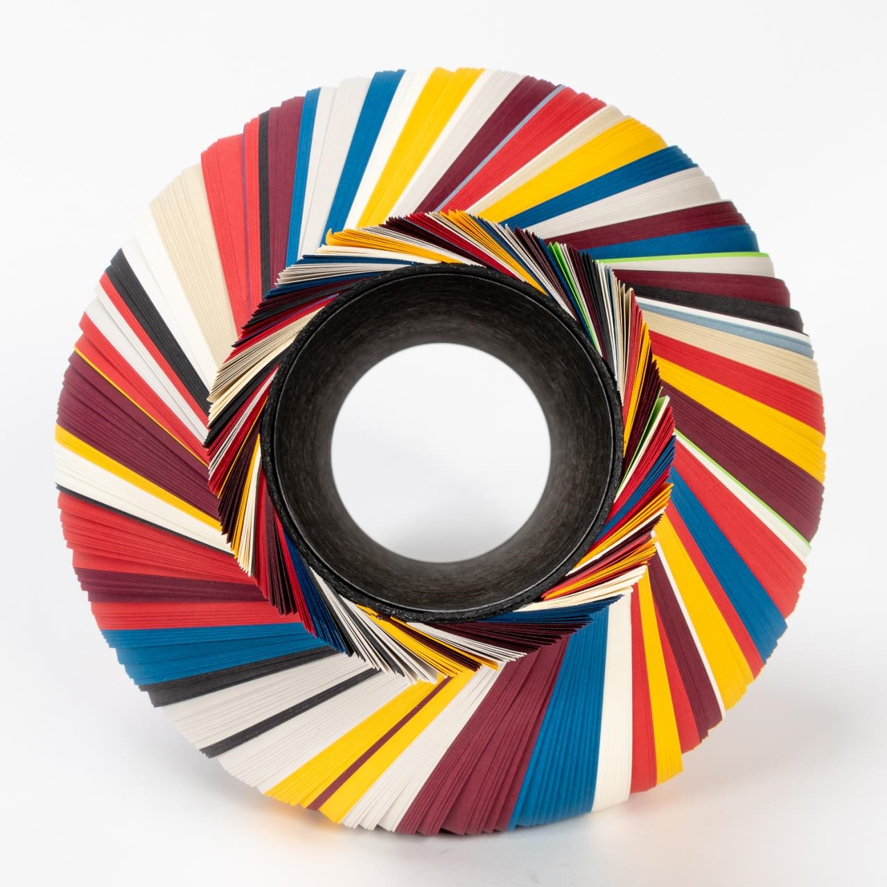 Daniele Papuli | DANIELE PAPULI, COLORFUL PAPER SCULPTURAL VASE | MutualArt
