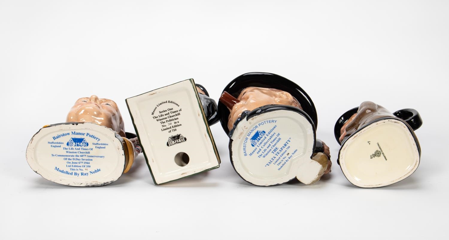 Sir Winston Churchill | 4 ENGLISH WINSTON CHURCHILL CERAMIC FIGURES ...