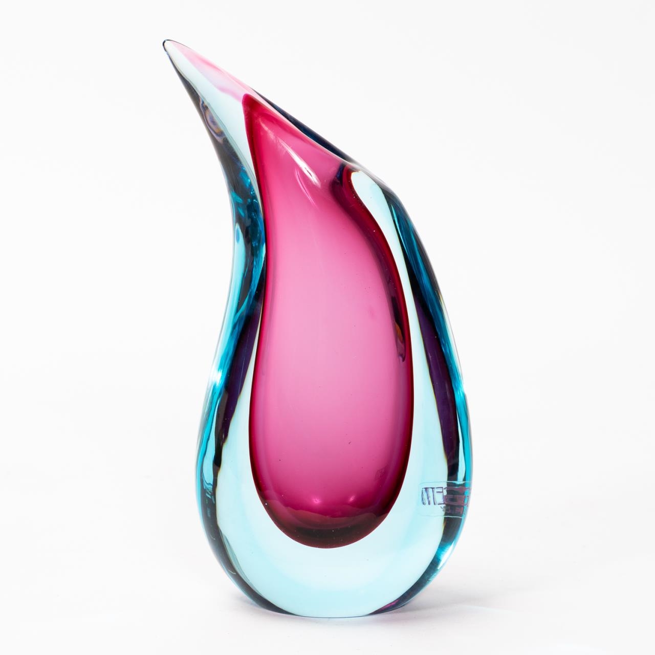 Luigi Onesto | LUIGI ONESTO ITALIAN MURANO TEAR DROP GLASS VASE | MutualArt