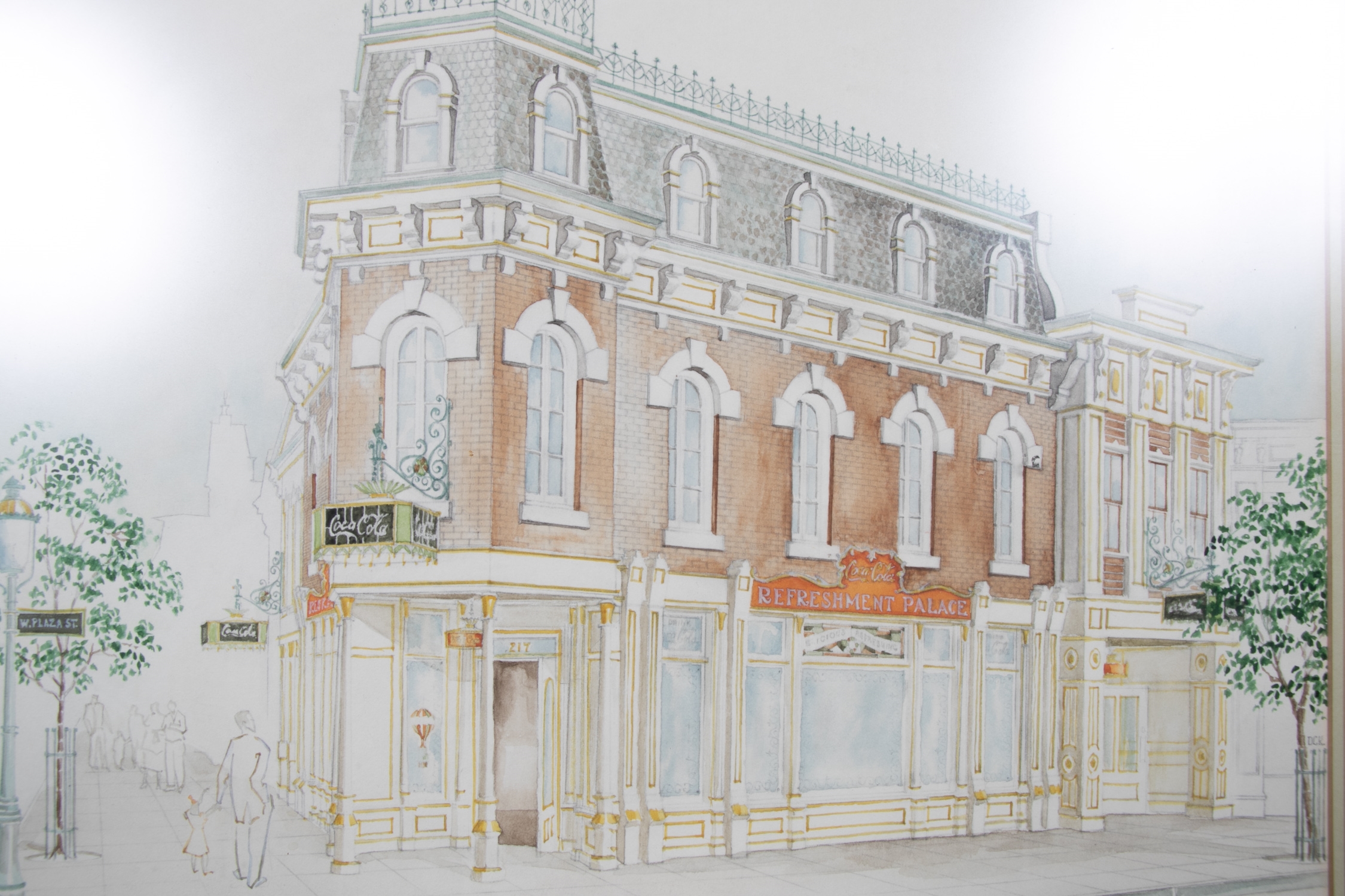Bruce Hafley | Bruce Hafley Signed Watercolor, Coca-Cola Building ...
