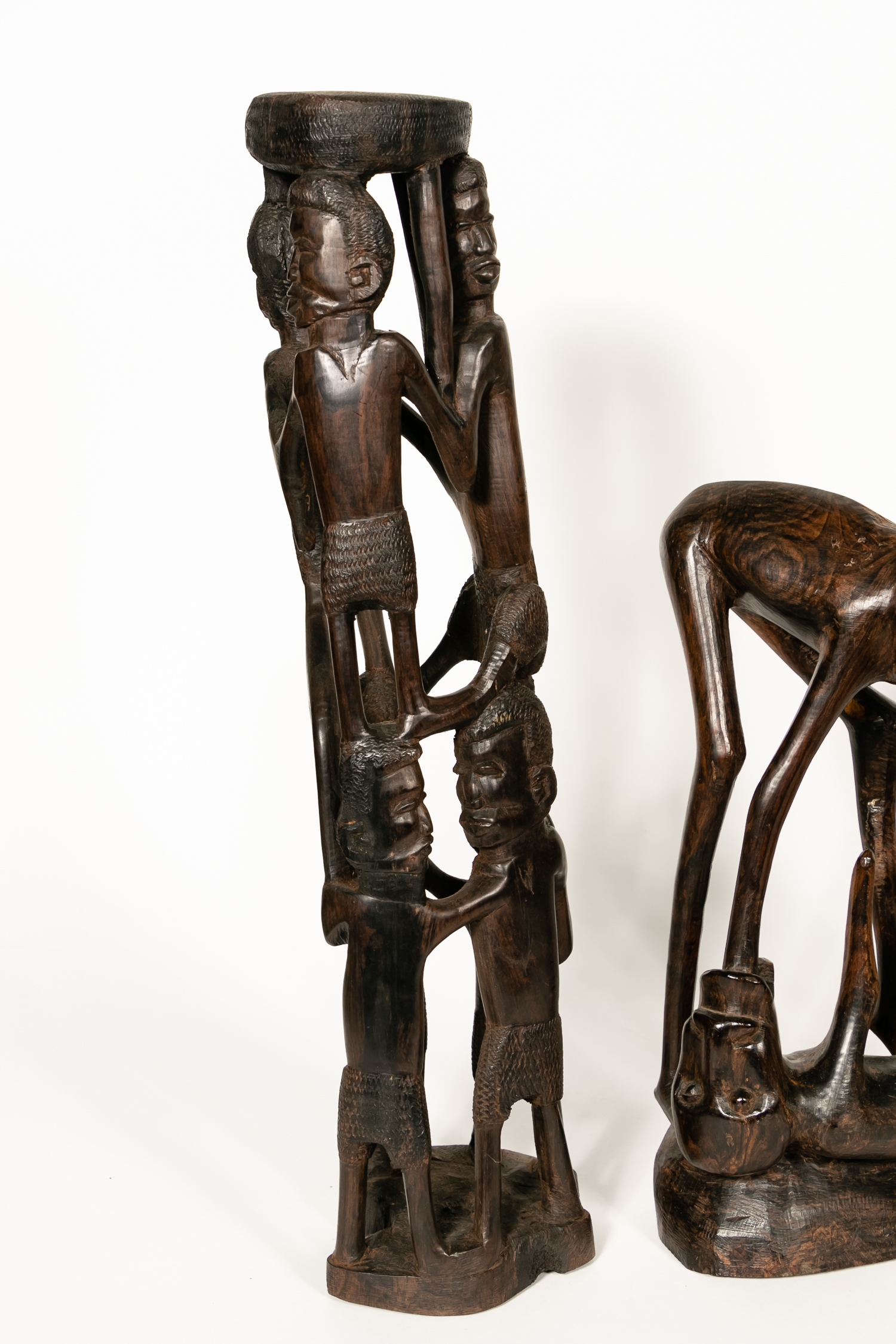 Unknown | Four Contemporary African Carved Wood Figures | MutualArt