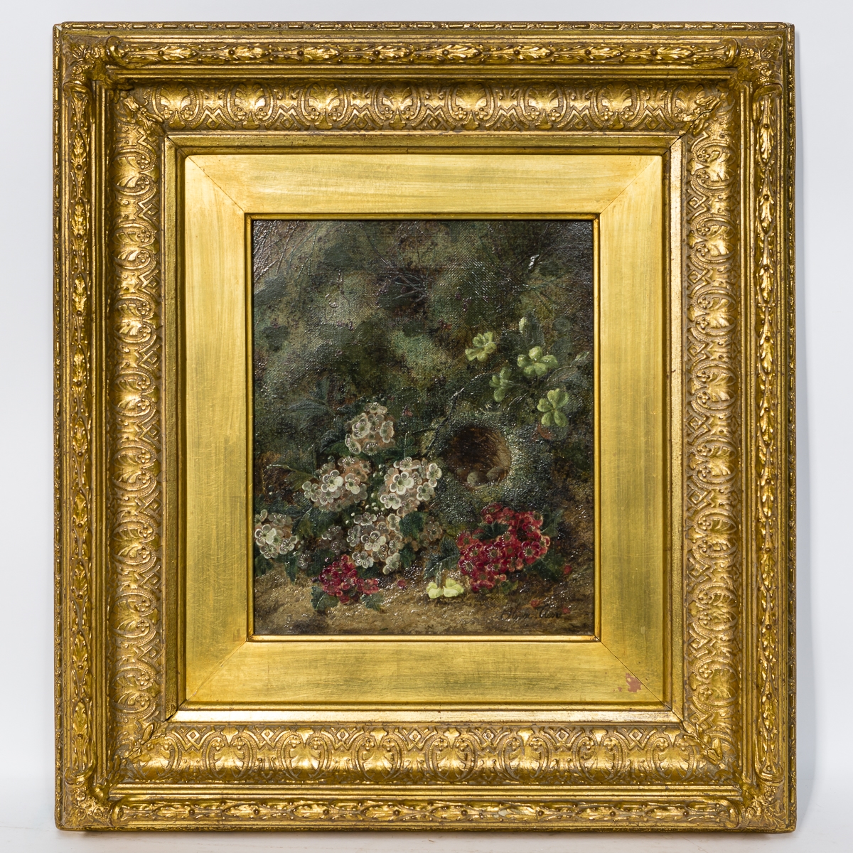 Oliver Clare | Oliver Clare Signed Oil, Outdoor Still Life | MutualArt