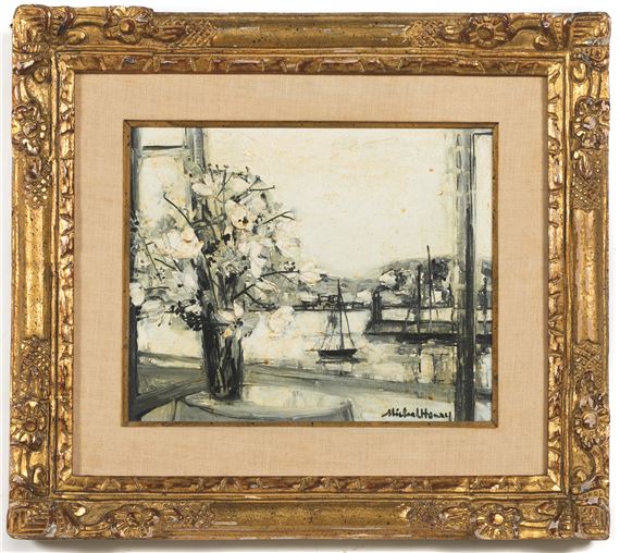 Michel Henry | Michel Henry Signed Oil, Le Phare | MutualArt