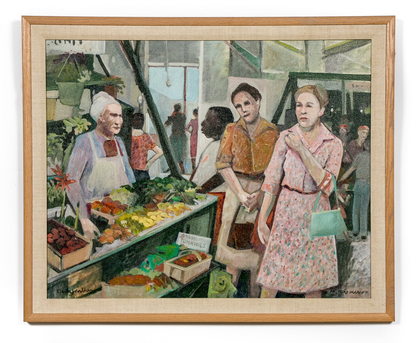 Clark Walker | 2 Clark Walker Paintings, Montgomery Curb Market | MutualArt
