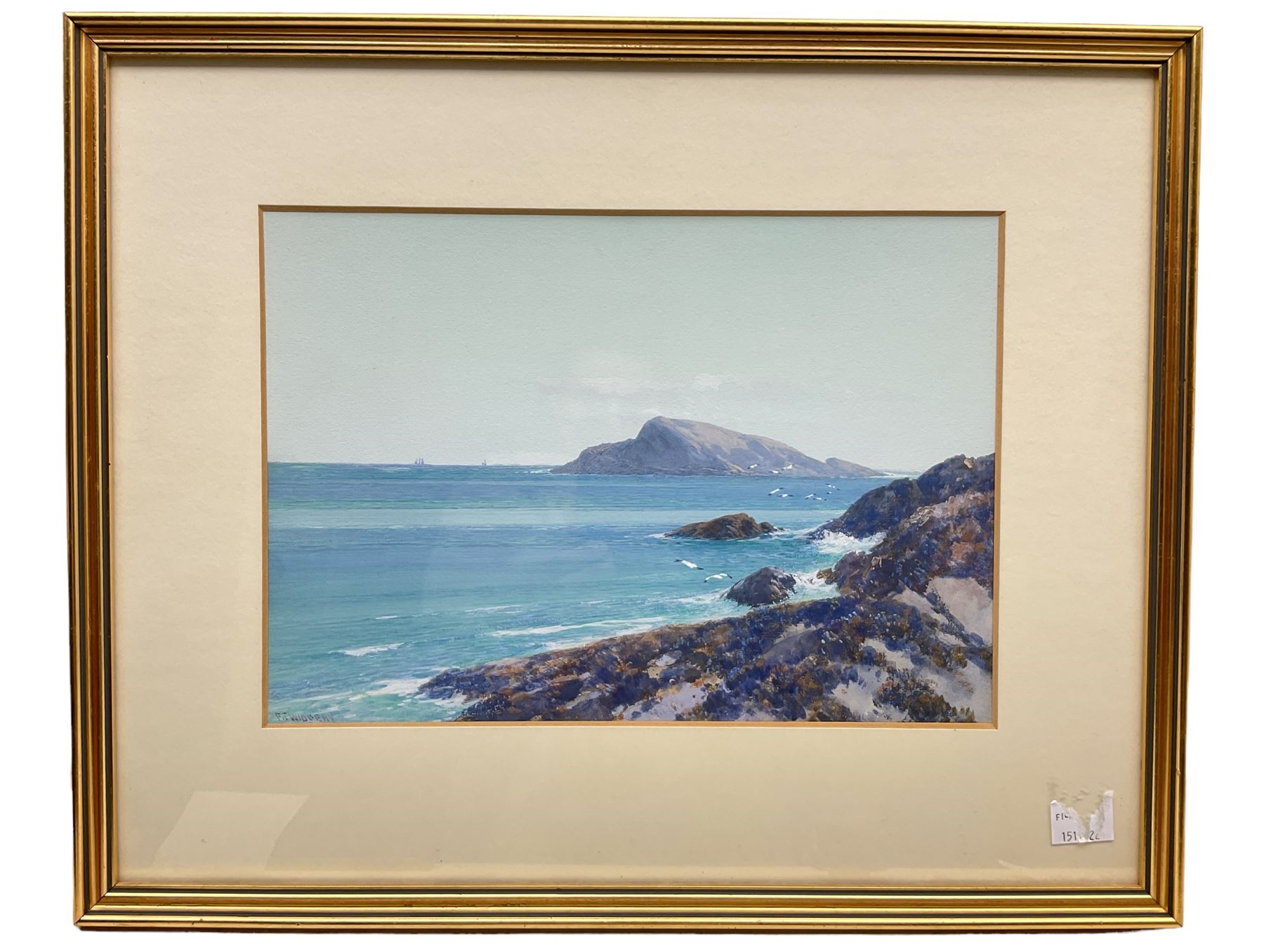 Frederick John Widgery | Coastal Scene with Calm Seas | MutualArt