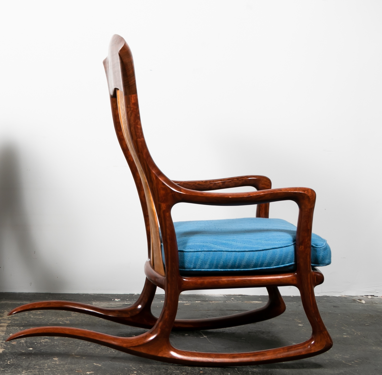Sam Maloof | Sam Maloof Style Rocking Chair, Mahogany & Maple | MutualArt