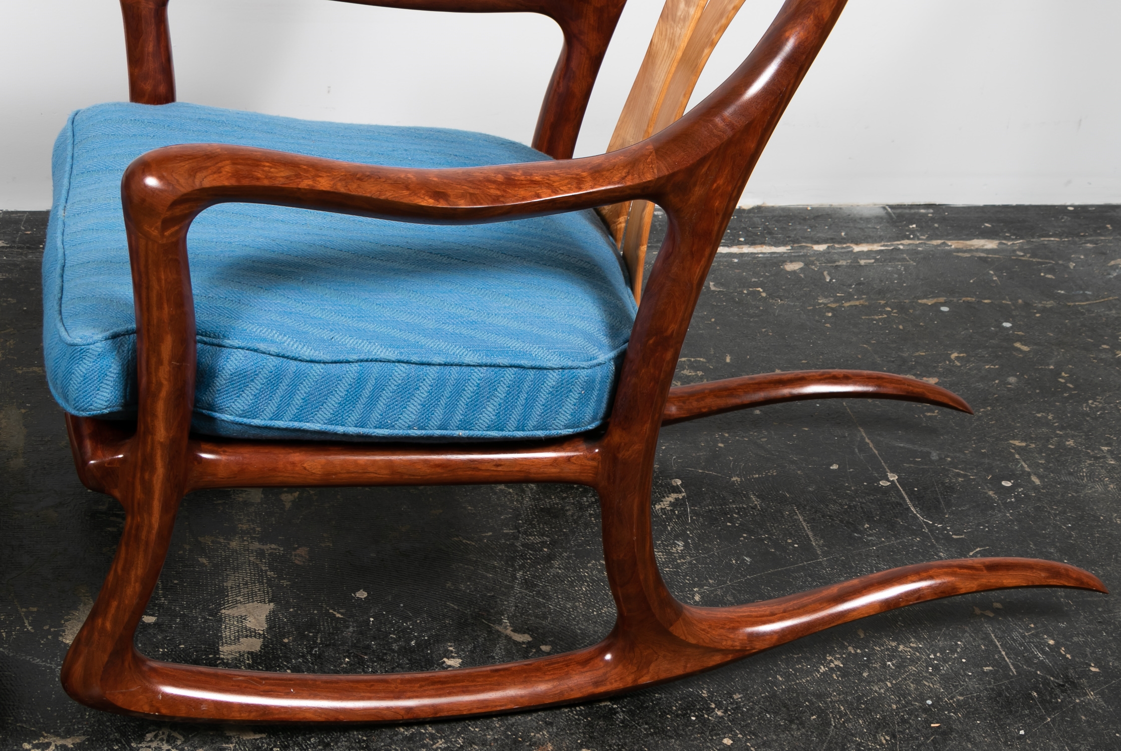 Sam Maloof | Sam Maloof Style Rocking Chair, Mahogany & Maple | MutualArt